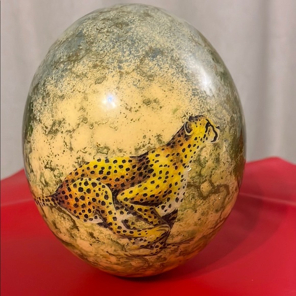 Art | Art Ostrich Egg Hand Painted South African Artist Original | Poshmark